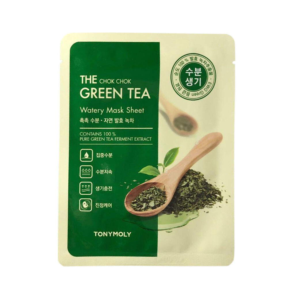 Tonymoly The Chok Chok Green Tea Watery Mask Sheet - OLPEO